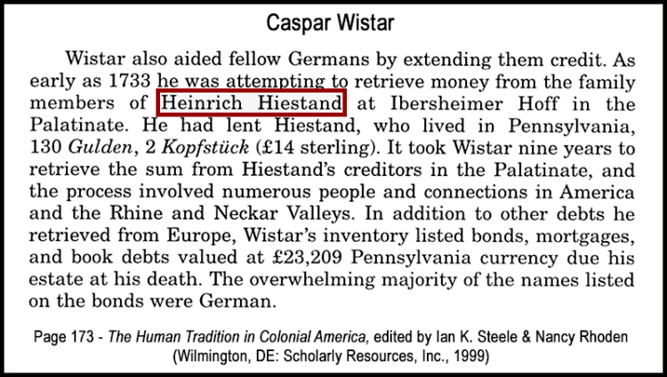 08 – Henry Hiestand Settles on Penn Family Land – Daniel Haston Family ...