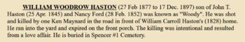 Part 1 – The Killing of Woodville Haston – Daniel Haston Family Association